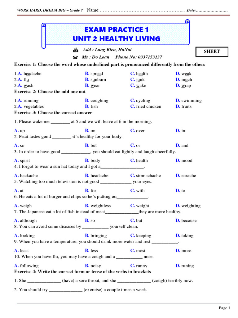 Exam Practice 1 | PDF | Dietary Fiber | Diet & Nutrition