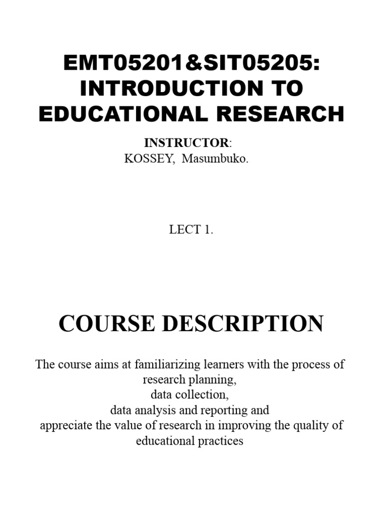 Educational Research | PDF | Experiment | Reason