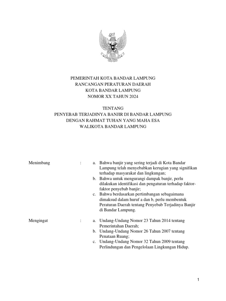 Contoh Raperda | PDF