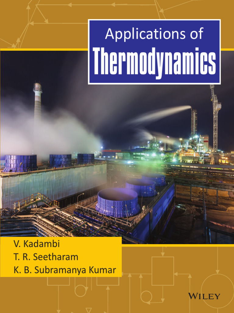Applications of Thermodynamics (K. B. Subramanya Kumar, V. Kadambi Etc.) (Z-Library) | PDF ...