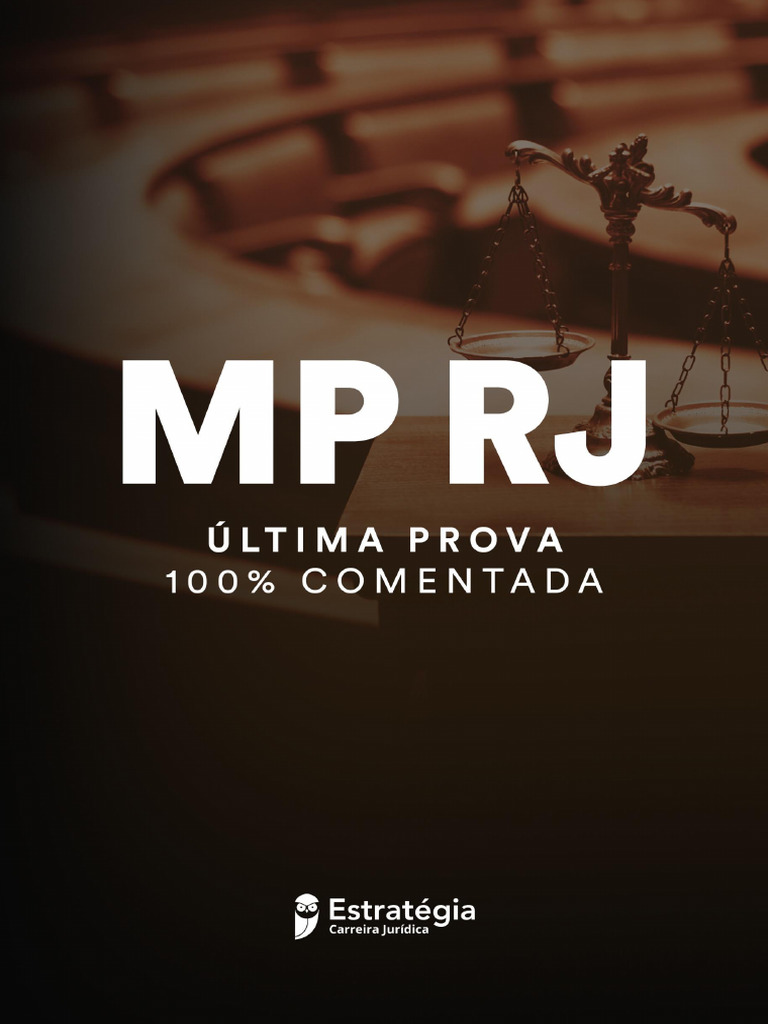 E Book MPE RJ Promotor Ultima Prova 100 Comentada 1 | PDF | Roubo | Crimes
