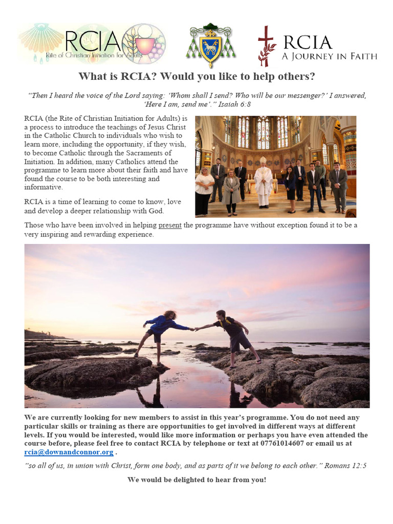 RCIA Helpers Appeal | PDF