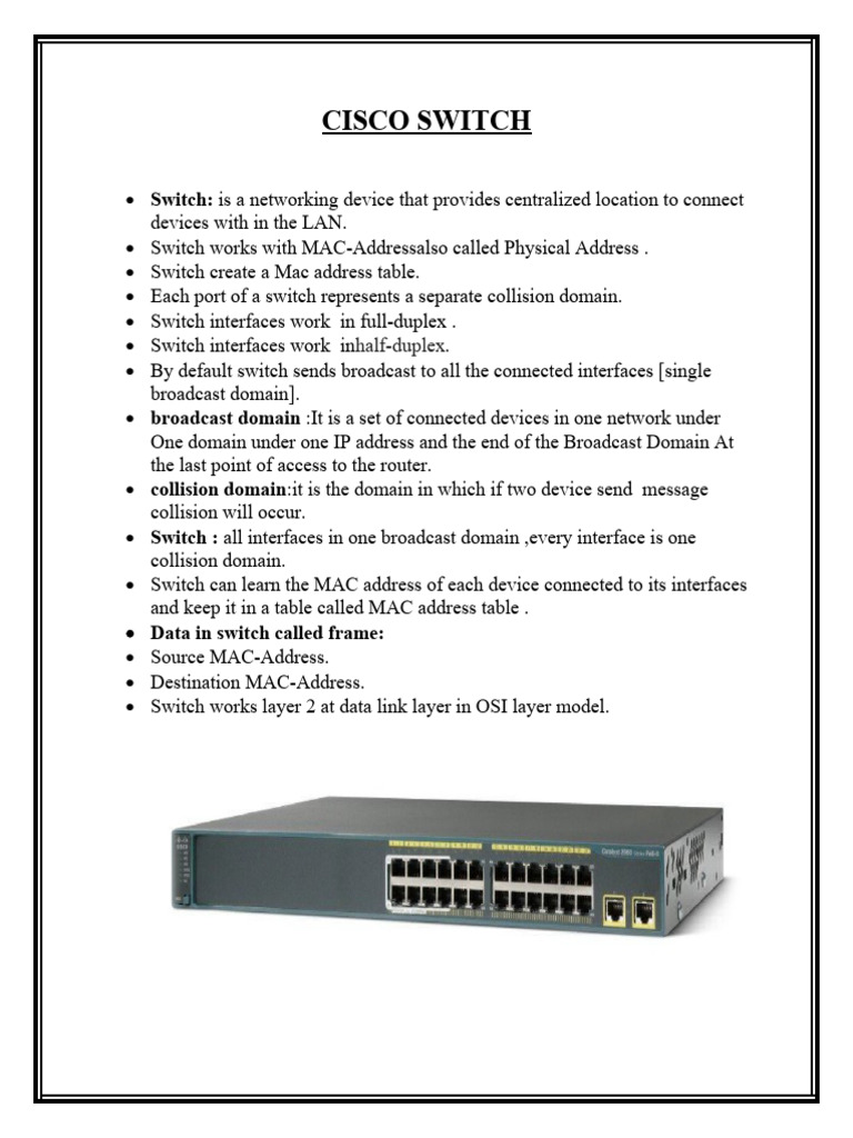 00-Introducation of Switch | PDF | Network Switch | Computer Standards