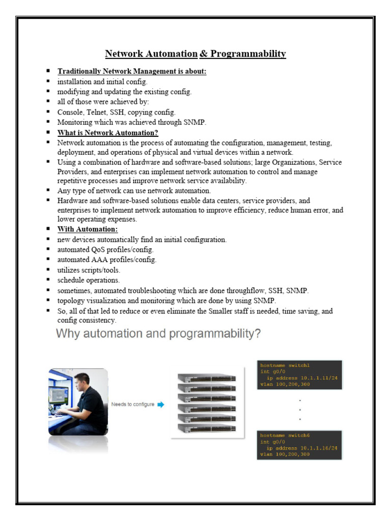 00-Network Automation & Programmability | PDF | Computer Network | Automation