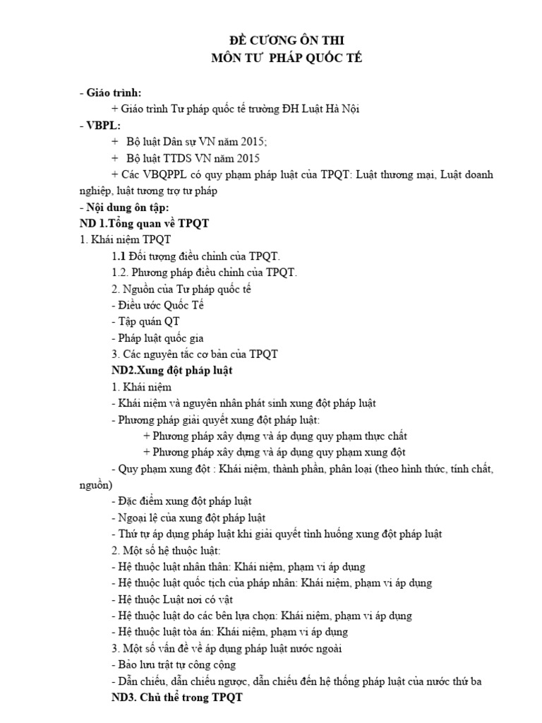 Đề-cương-ôn-tập-môn-tpqt | PDF