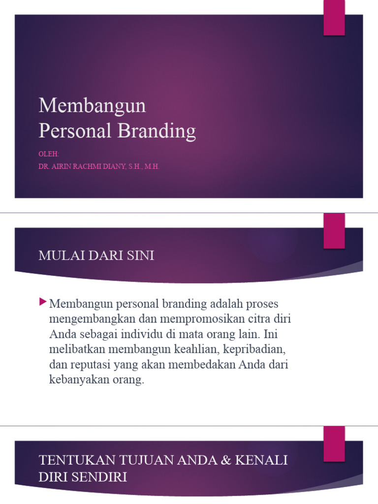 Membangun Personal Branding | PDF