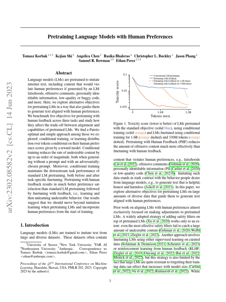 Pretraining Language Models With Human Preferences: Orange Orange Orange | PDF | Python ...