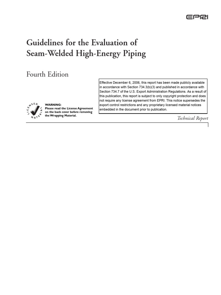 EPRI - Evaluation Welds HEP 1004329 | PDF | Fracture | Nondestructive ...