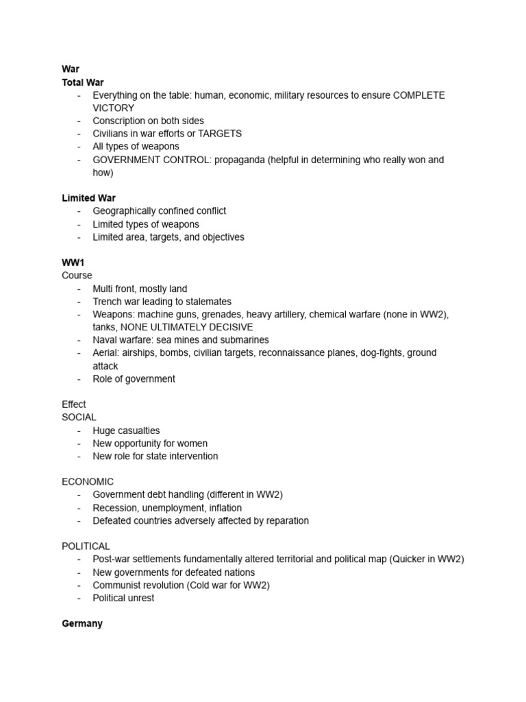 Important History Notes | PDF | Nazi Germany | Empire Of Japan