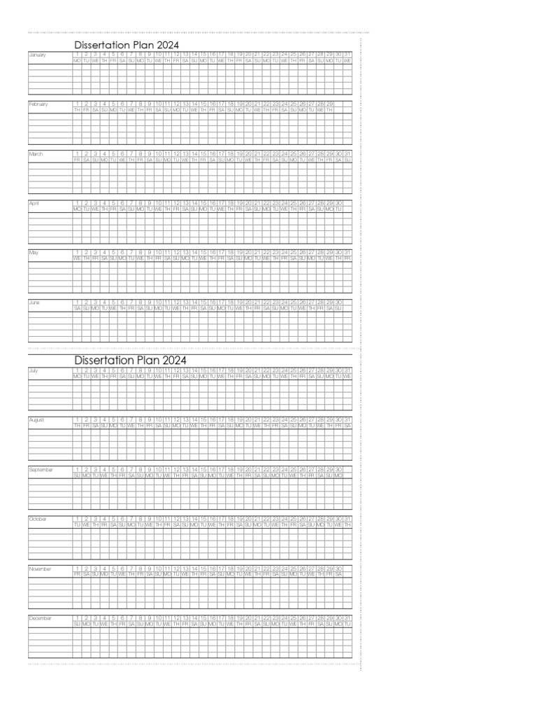 Dissertation Plan 2024 | PDF