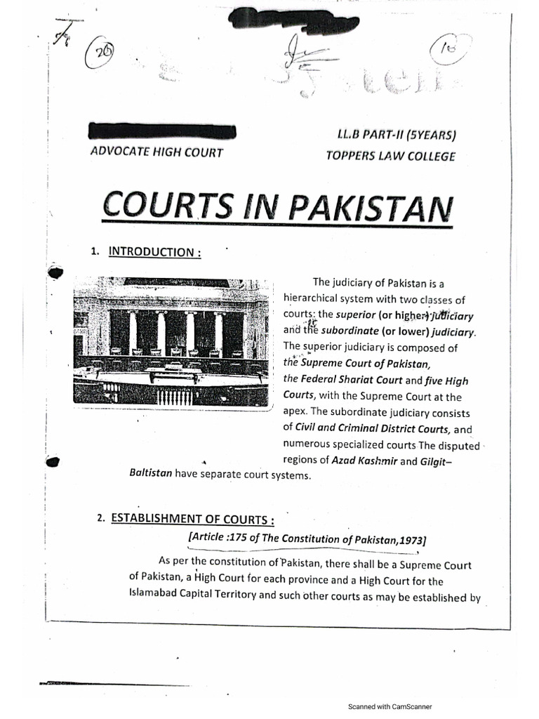 Courts in Pakistan | PDF
