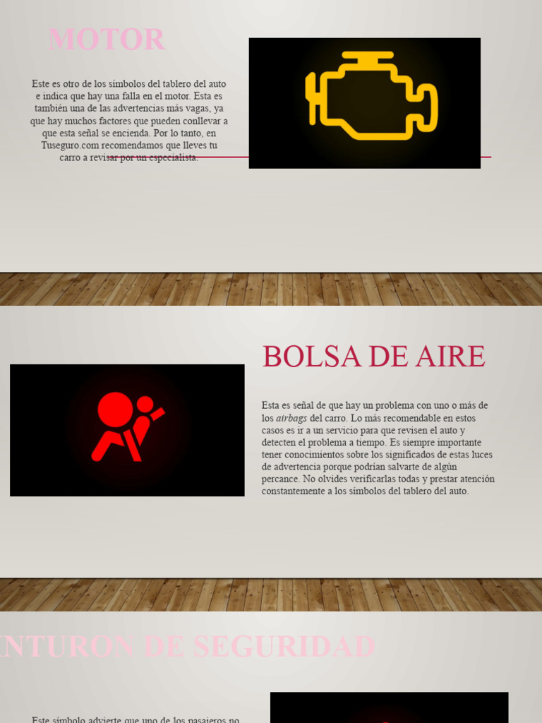 Simbolos Del Tablero | PDF | Neumático | Vehículos
