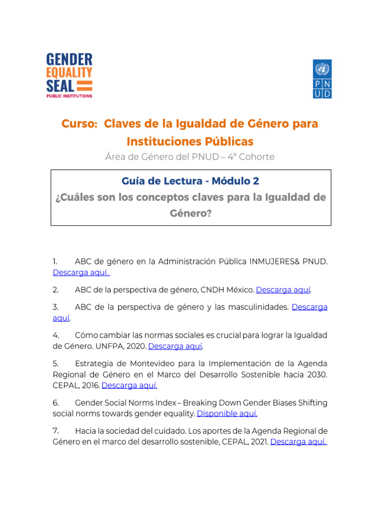 Guia de Lecturas Modulo 2 | PDF