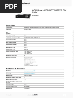 APC SRT5KXLI UPS Specifications | PDF | Electrical Engineering ...