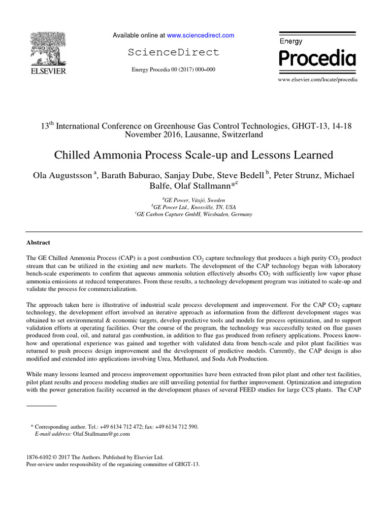 CAP_process | Download Free PDF | Carbon Dioxide | Carbon Capture And ...