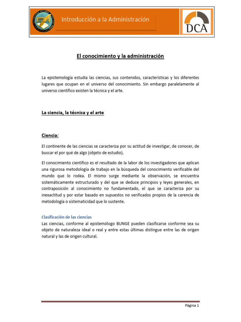 Material Teorico - Clase 1 | PDF | Conocimiento | Teoría