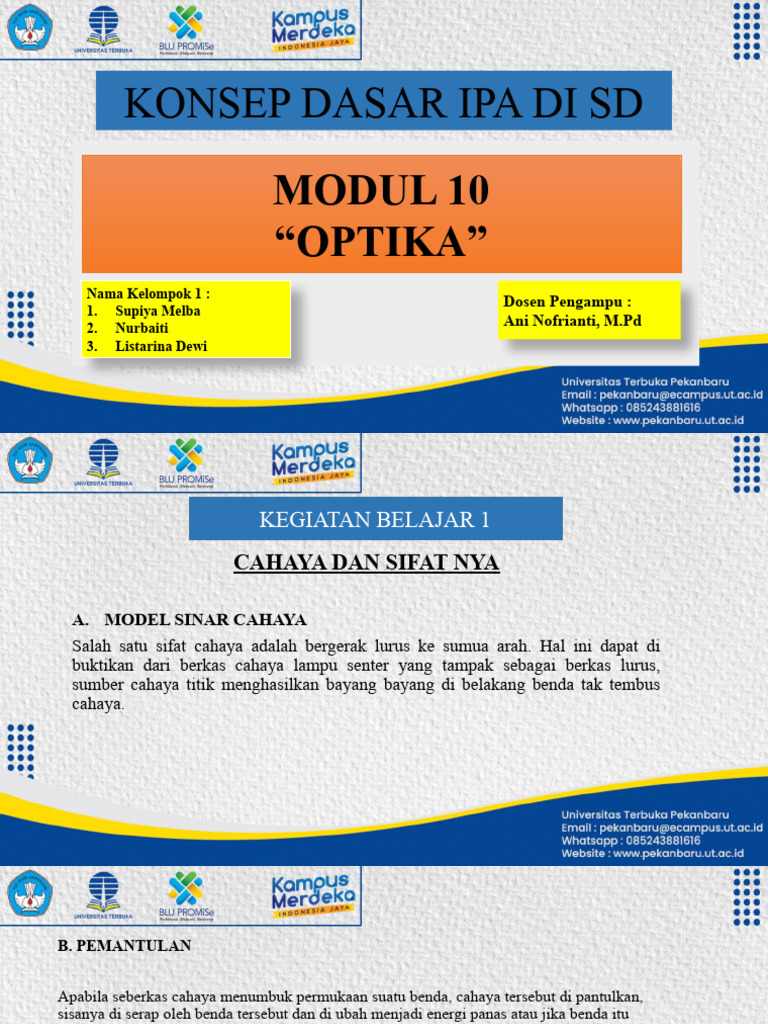Konsep Dasar Ipa Di SD - Modul 10 - Kelompok 1 | PDF | Filsafat