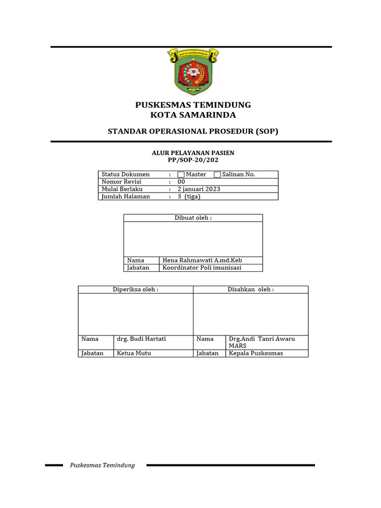 SOP Pelayanan Catin Puskesmas | PDF | Sains & Matematika