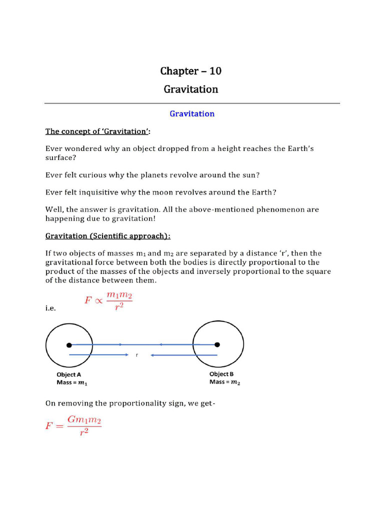 Gravitation | PDF