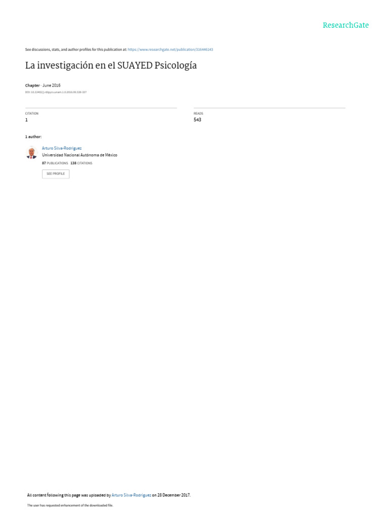 La Investigacion en El SUAYED Psicologia | PDF | Plan de estudios | Sicología