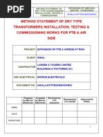 Method of Statement For Transformer | PDF | Transformer | Personal Protective Equipment