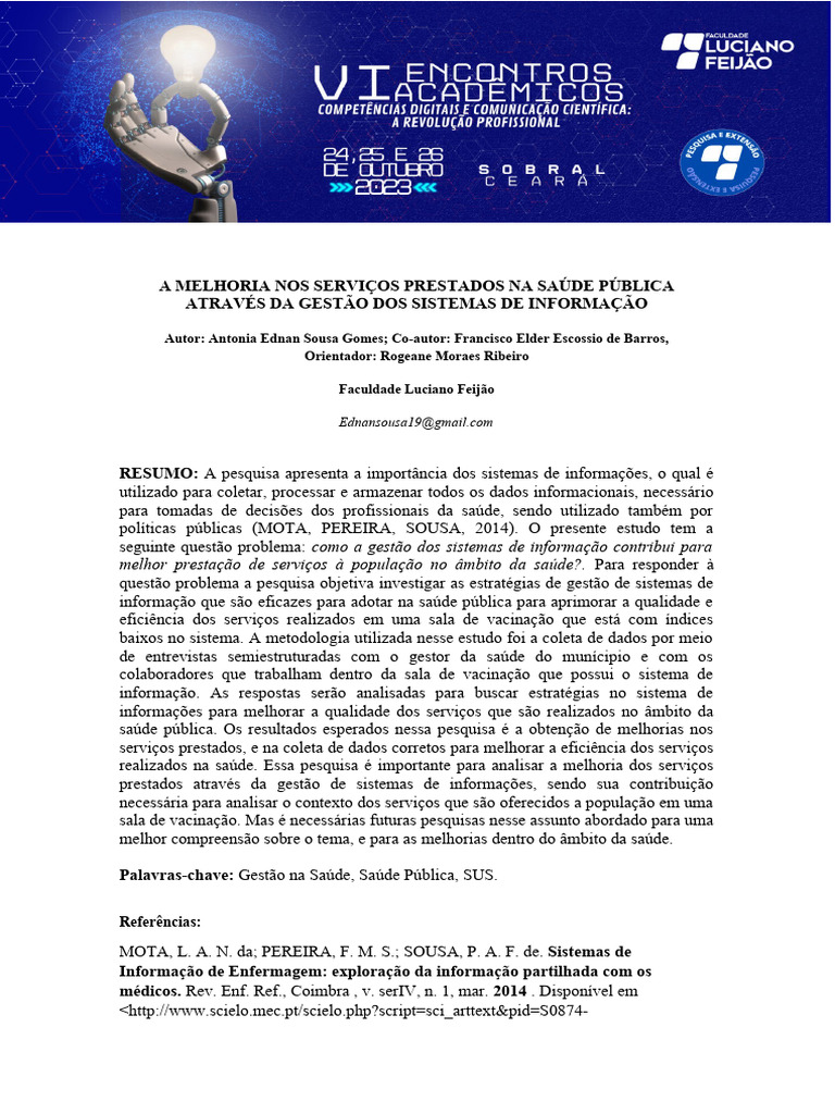 Resumo Simples TCC Com Autores | PDF | Sistema de informação