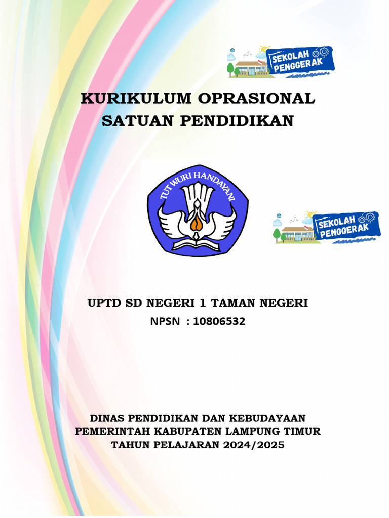 Kosp Uptd SDN 1 Taman Negeri 2024.5 | PDF