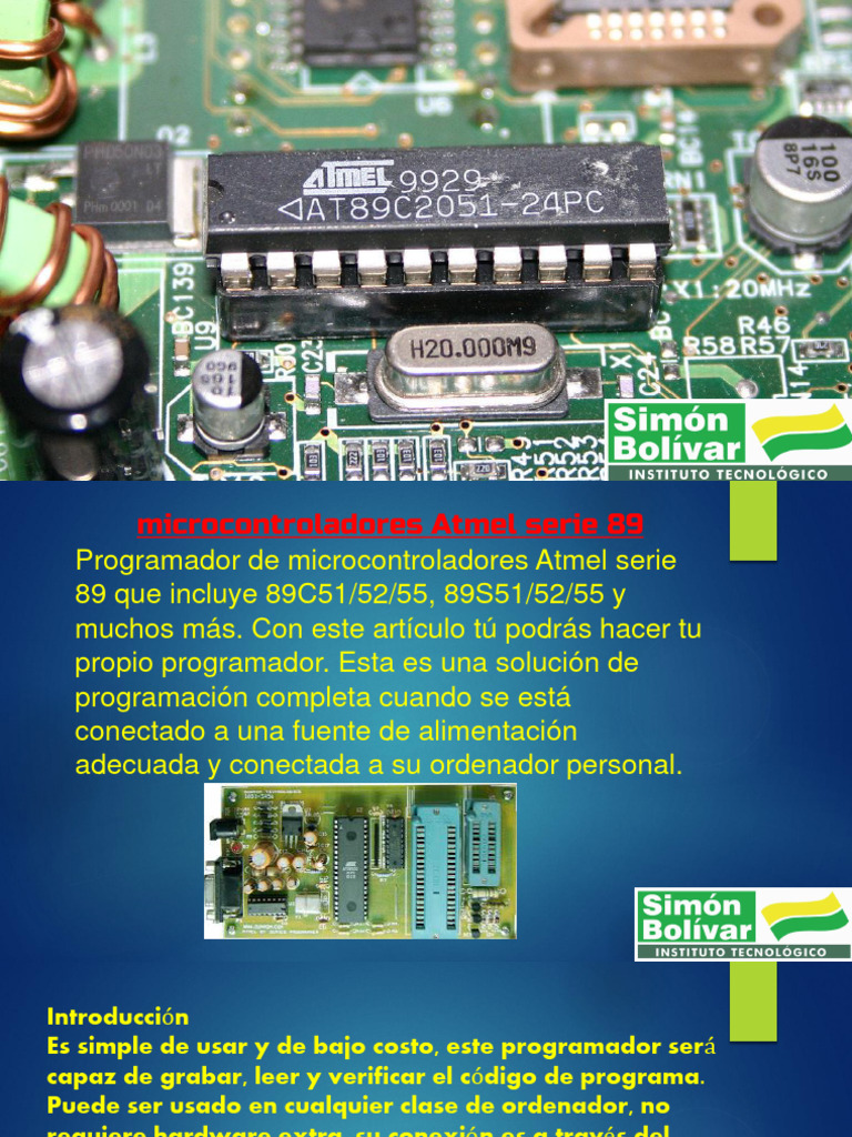 Programador de Microcontroladores Atmel 89 | PDF | Microcontrolador ...