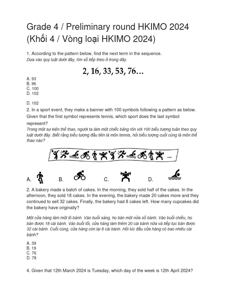 Hkimo 4 (VL) 2024 | PDF