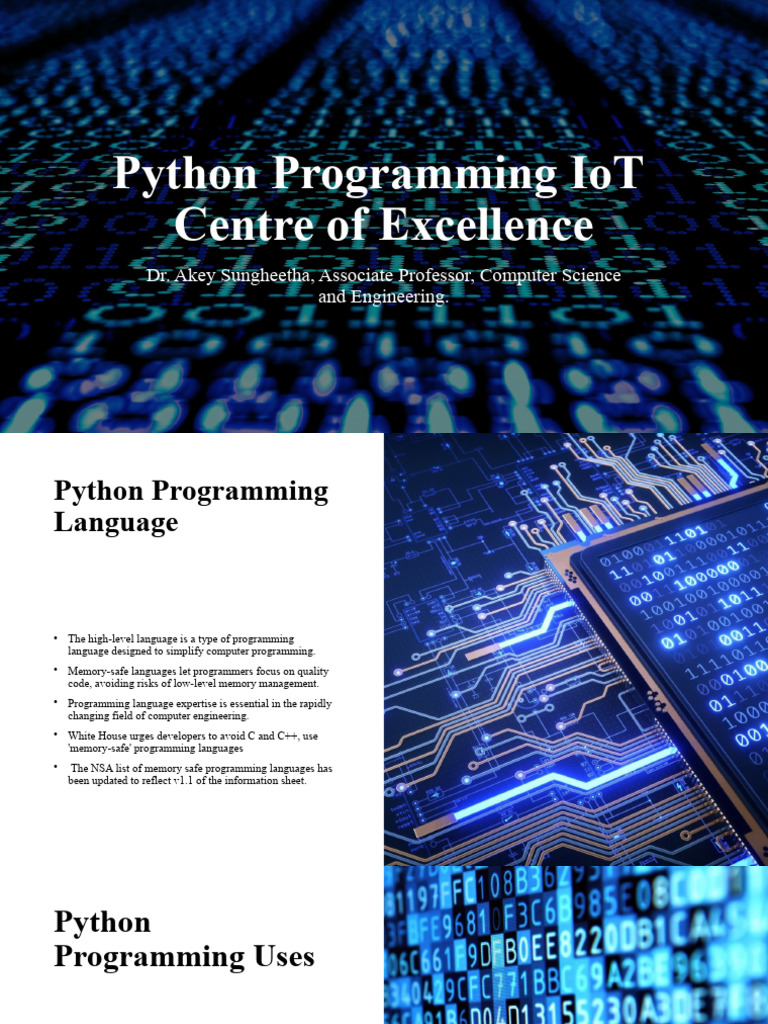 Python For Iot Coe Pdf Computer Programming Python Programming Language