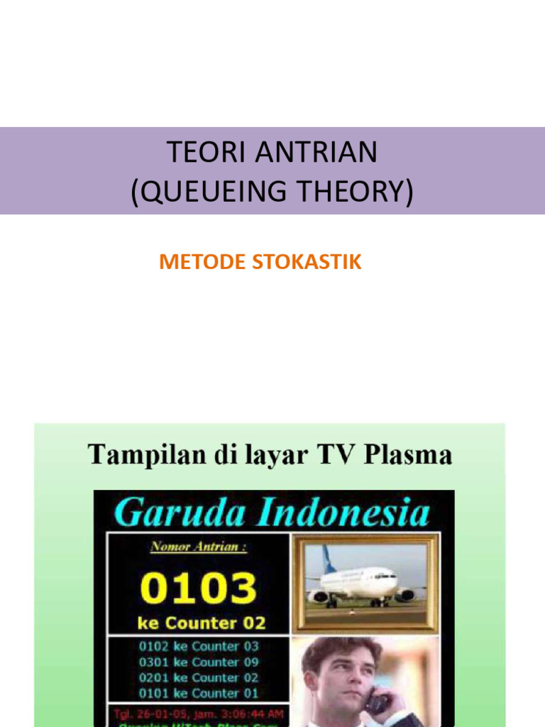 61fcb 2. Dasar Teori Antrian | PDF | Metode & Bahan Ajar