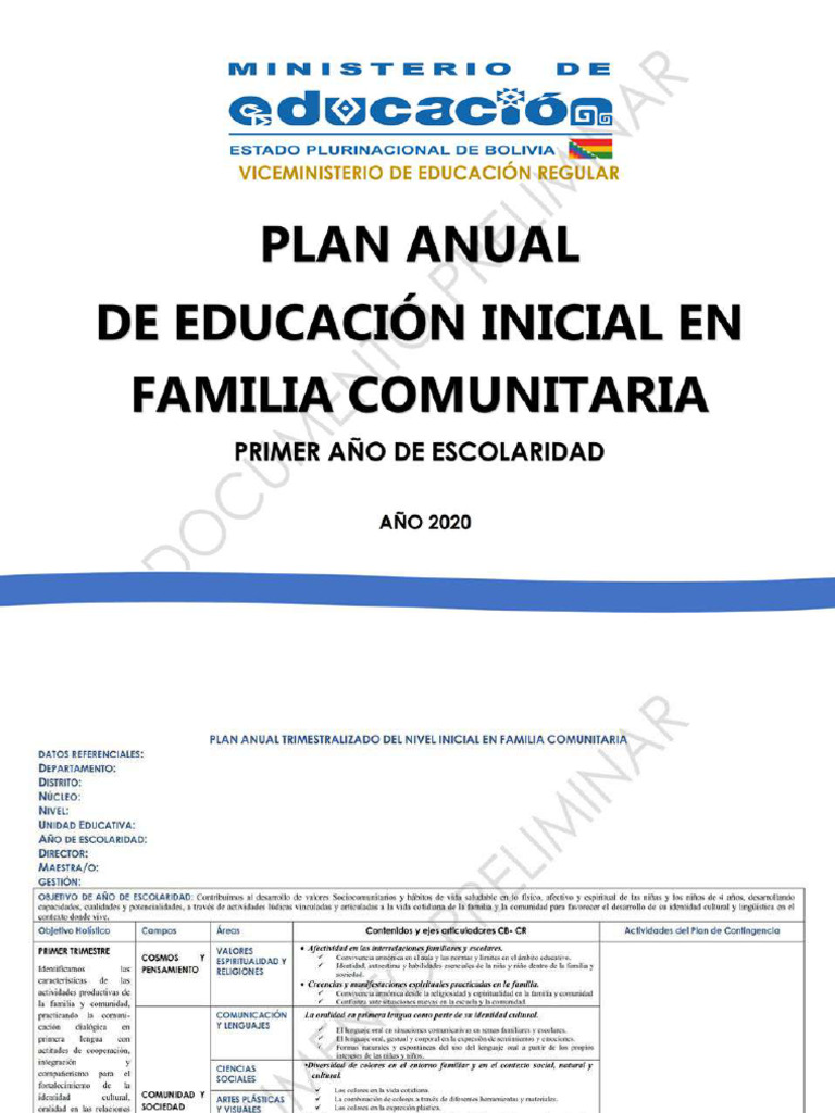 Programas de Estudio Nivel Inicial | PDF