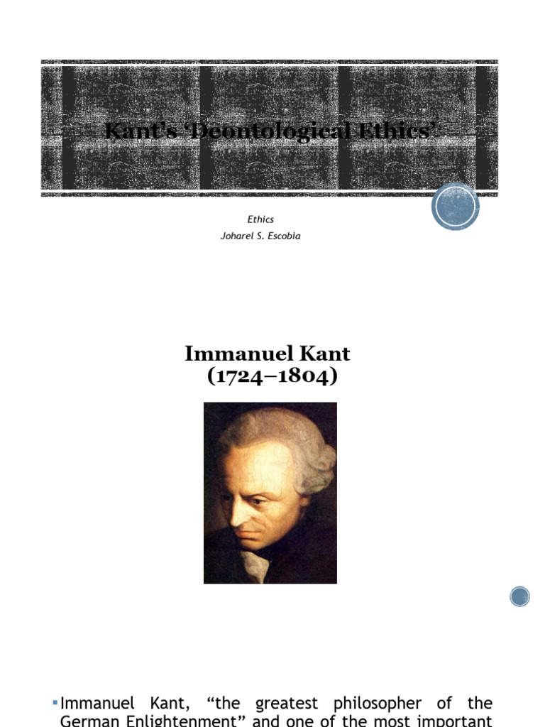 Kants Deontological Ethics | PDF | Rationalism | Empiricism