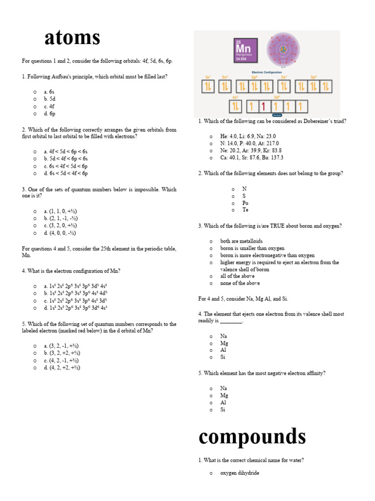 Atoms | PDF | Atomic Orbital | Condensed Matter Physics