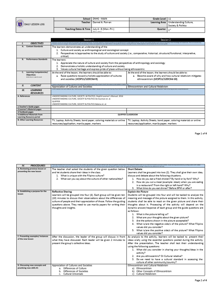 DLL Week 4374 | PDF | Learning | Behavior Modification