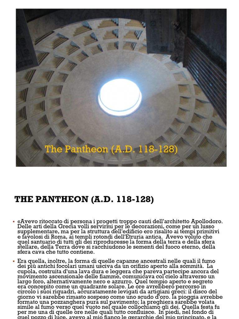 Pantheon | PDF | Lime (Material) | Mortar (Masonry)
