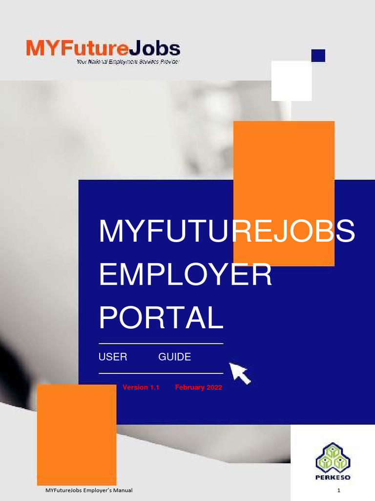 MYFutureJobs Employer Manual - 2 | PDF | Employment | Icon (Computing)