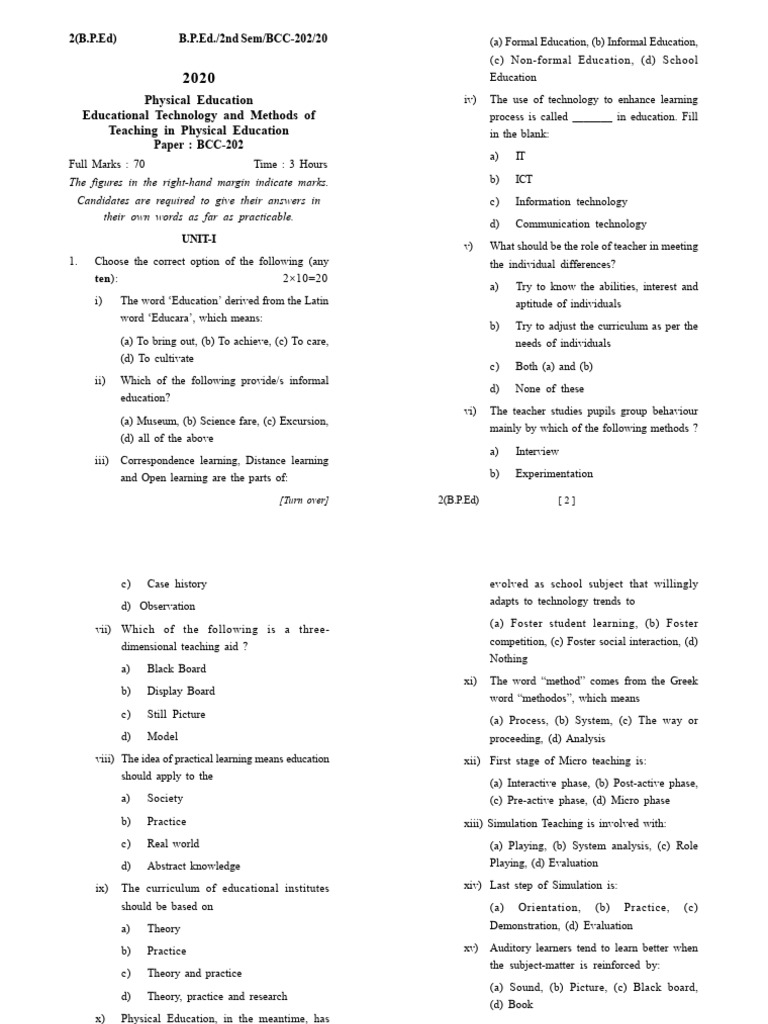 Uctc - Bped BCC 202 | PDF