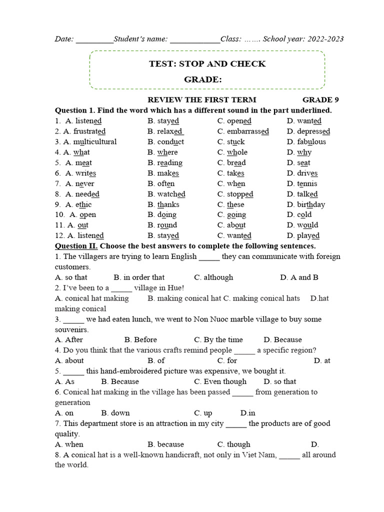 Revision - Stop and Check | PDF | Christmas