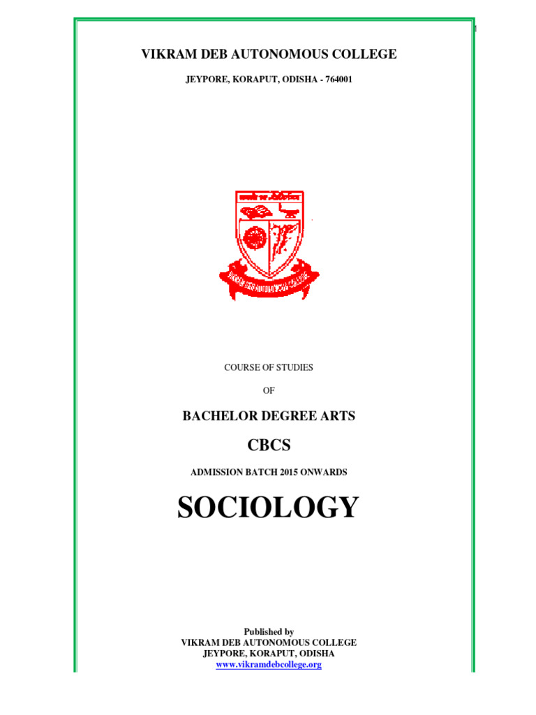 Sociology Course Structure Overview | PDF | Sociology | Deviance ...
