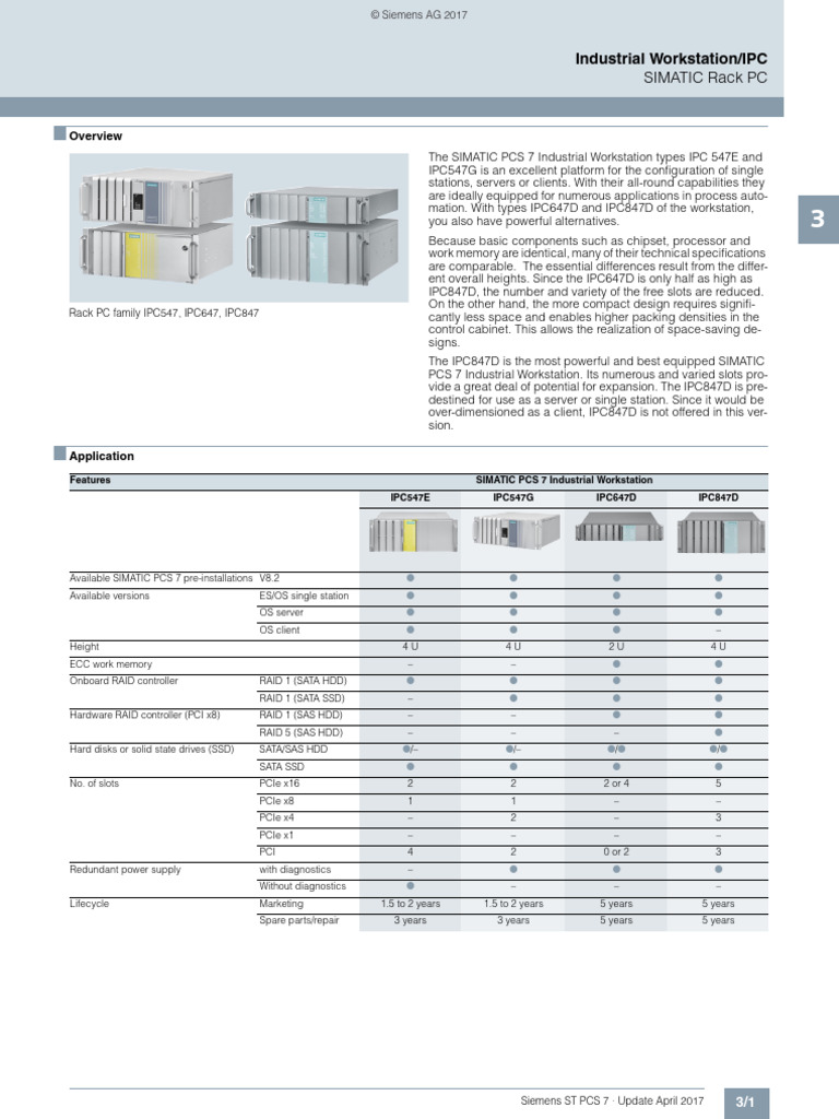 Siemens ST Pcs7 Ipc547g en | PDF | Solid State Drive | Personal Computers