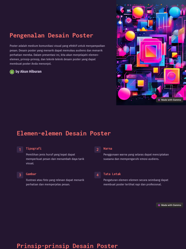 Pengenalan Desain Poster | PDF | Karier & Perkembangan