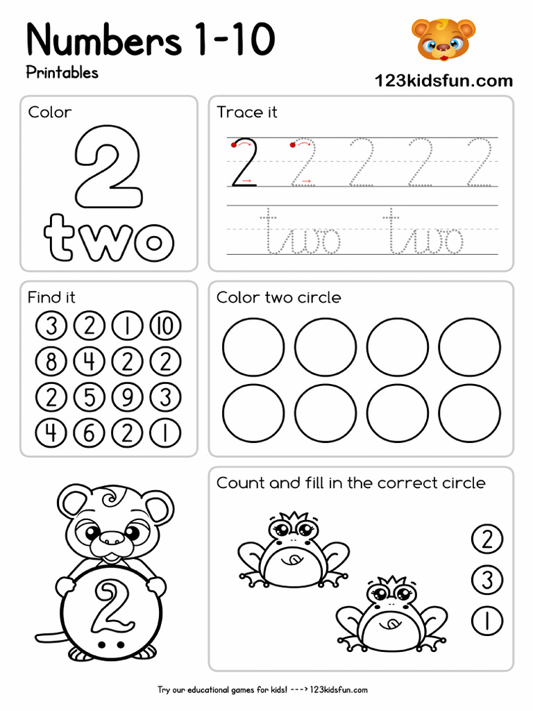 Number Worksheets 2 | PDF