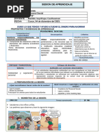 Sesion D1 PS Responsabilidades en Familia | PDF | Evaluación | Salón de clases