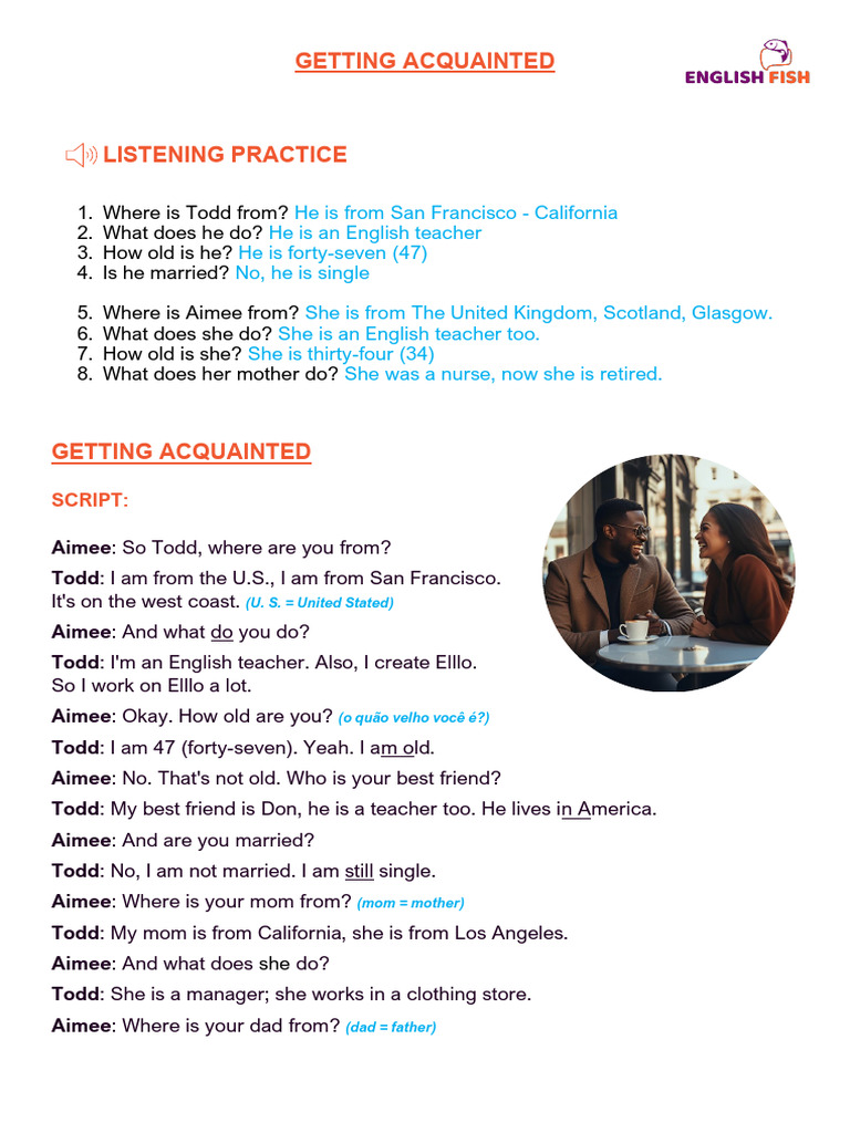 Getting Acquainted | PDF