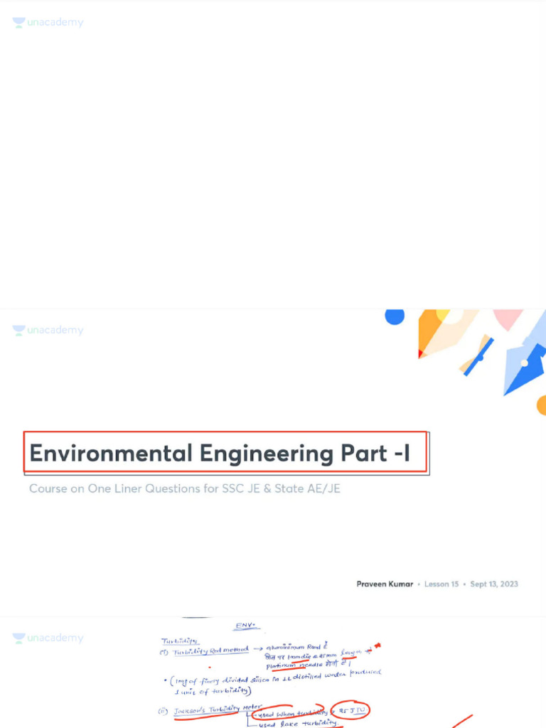 Environmental Engineering Part I With Anno | PDF