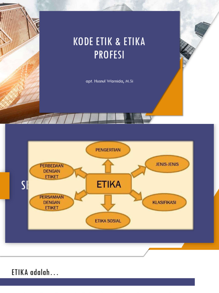Kode Etik & Etika Profesi Apoteker | PDF | Karier & Perkembangan | Pengembangan Diri