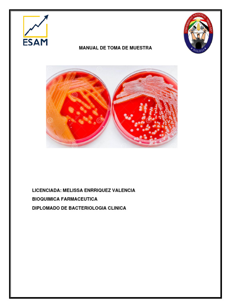 MANUAL TE TOMA DE MUESTRA DE HISOPADO FARINGEO | PDF | Microbiología ...