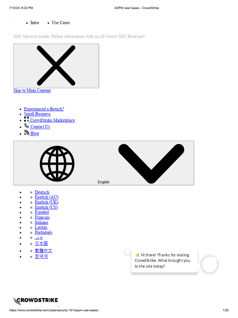 ASPM Use Cases - CrowdStrike | PDF | Security | Computer Security