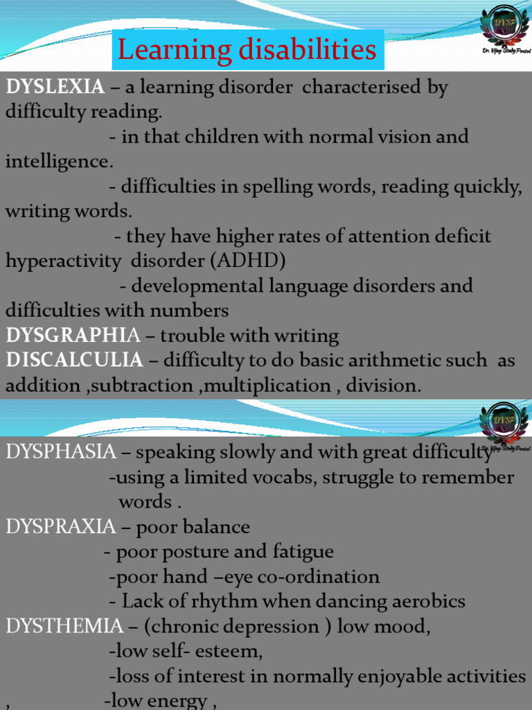 Learning Disabilities | PDF